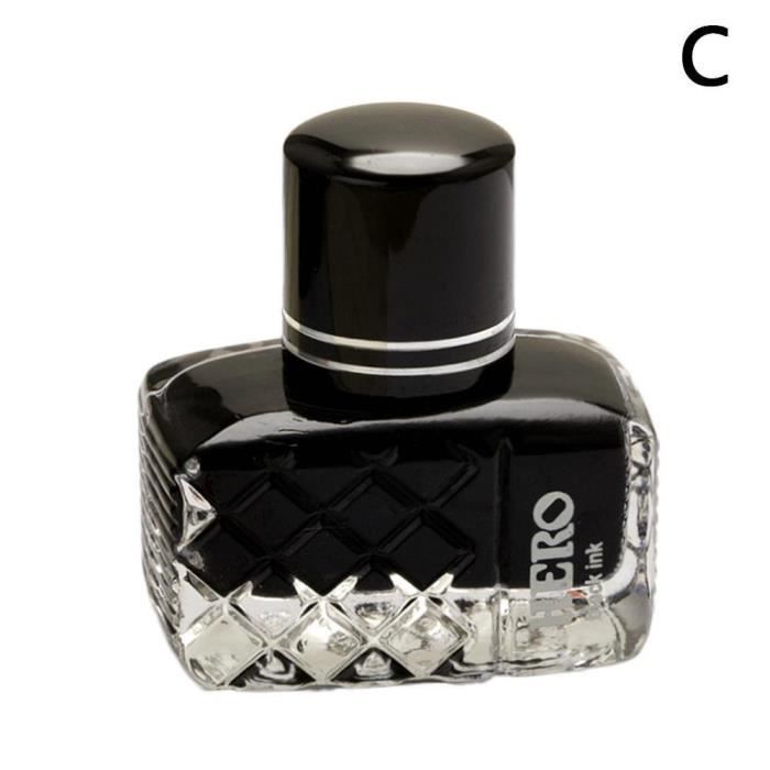 Encre noire 25 ml - Stylo plume à écriture lisse, recharge d'encre ...