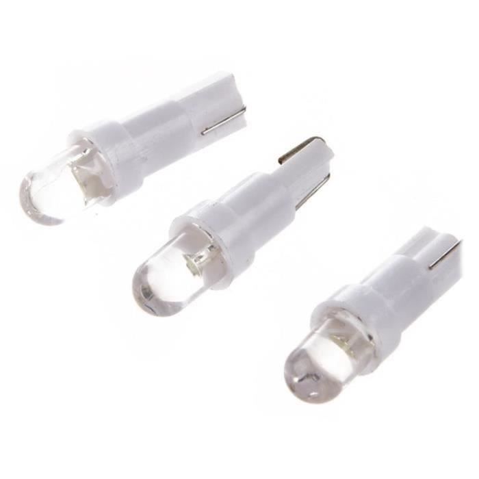 AMPOULE TABLEAU DE BORD - ECLAIRAGE TABLEAU DE BORD 20PCS T5 286 Blanc ...