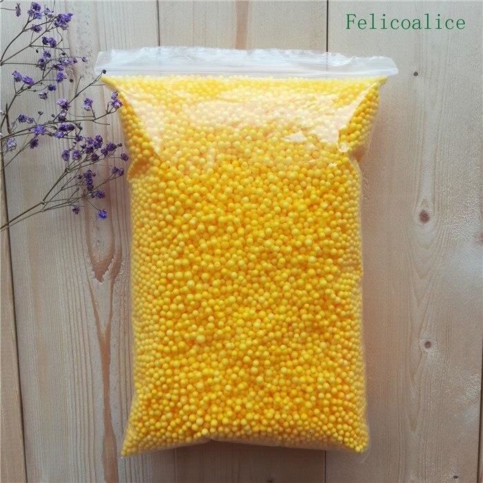 JAUNE - Perles colorées en polystyrène polystyrène, 250 g-sac, pour Mini boules de mousse ...