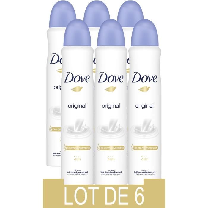 DOVE Anti-Transpirant Femme Spray Original Protection 48h - Lot de ...