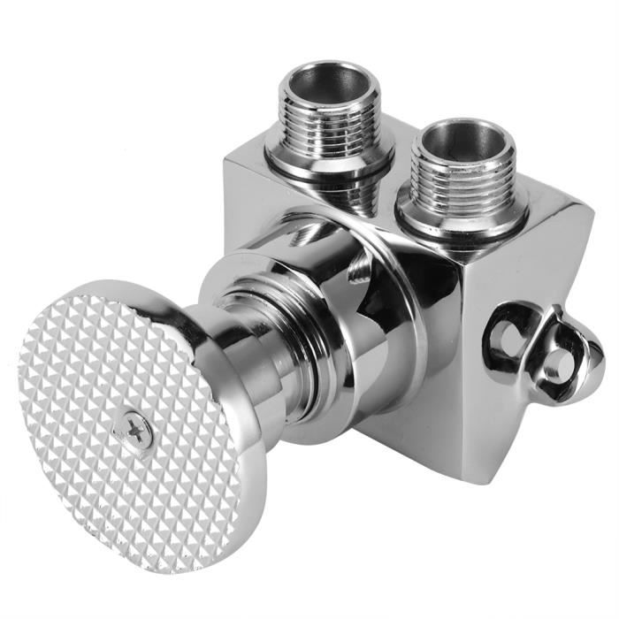 Fdit Valve de pédale de pied Cuivre à Filetage G1/2in, Robinet D'eau ...