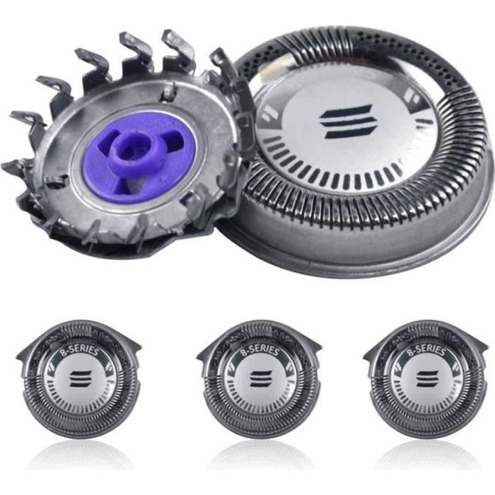 3x Têtes Rechange pour Rasoirs Philips Norelco HQ8/HQ8894/HQ7160 LAME ...