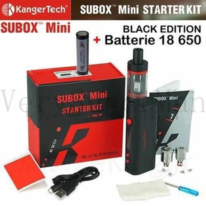 VerySuperMan®SUBOX Mini Starter Kit + accu 18 650 - Black Edition ...