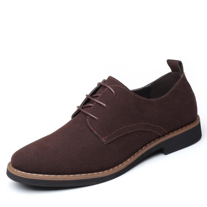 Chaussures de ville homme élégantes chaussures derby en cuir respirant ...