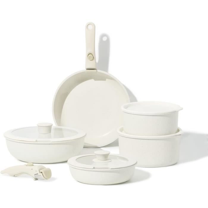 Lot Casseroles Et Poêles, Poêle À Frire 20Cm-26Cm, Casserole 18Cm-20Cm, Sauteuse 26Cm, Induction ...