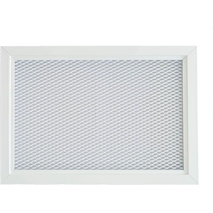 Grille d'Aération en Alm Perforé avec Filet Métallique, Revêtement en ...