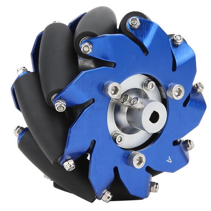 YID Roue Mecanum Mecanum 4 inch straight aluminum wheel with TPU rubber ...