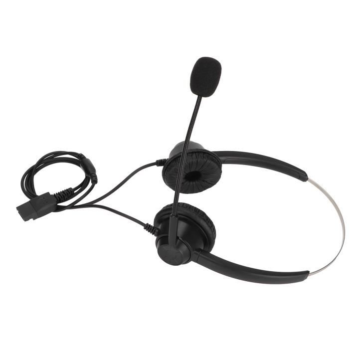 TMISHION Casque de communication Casque de service client binaural ...