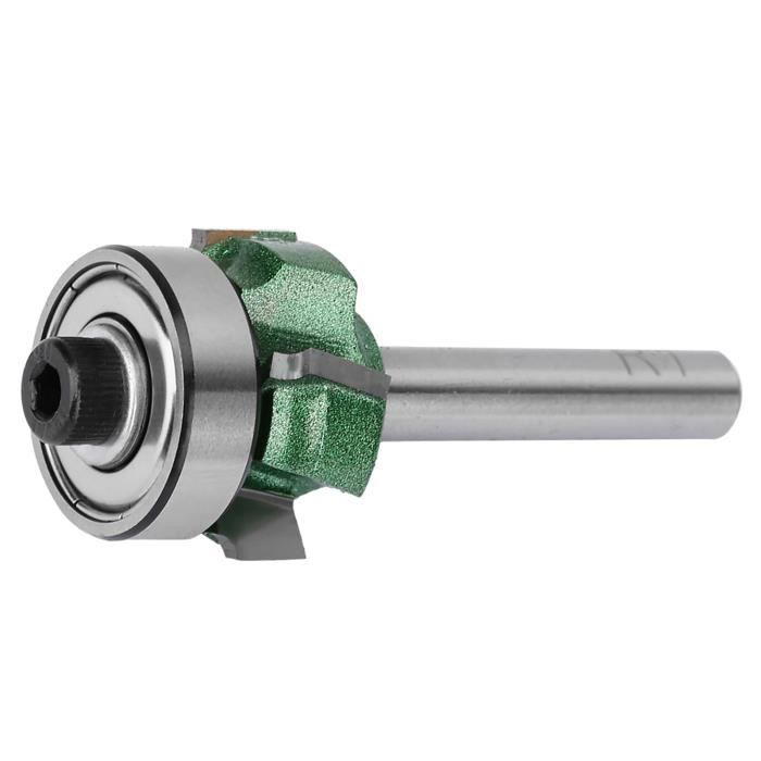 TMISHION Edge Trimmer Router Bit Fraise à bois 4 dents Coupe-bordure ...
