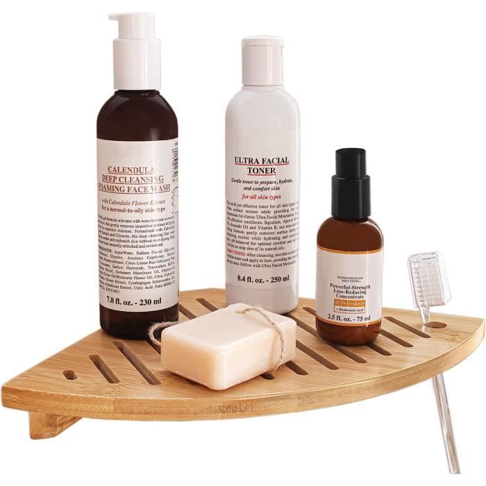 ® Etagere De Douche Bambou, Etagere Douche Sans Percage, Étagère Salle ...
