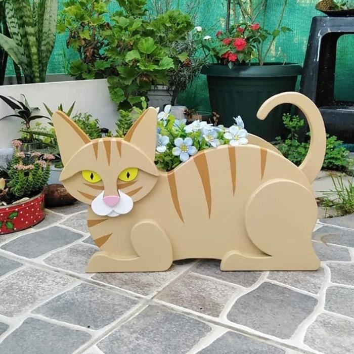 Jardinière De Chat Pot De Fleurs Pot De Fleurs En Forme D'Animal Mignon ...