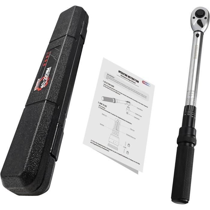 Clé Dynamométrique 1-2", 40-220 Nm Clé Dynamométrique Pour Voiture ...