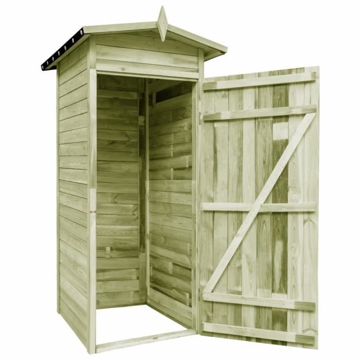 SUC Cabanes Abri de stockage pour jardin pin, imprégné de vert 100 x ...