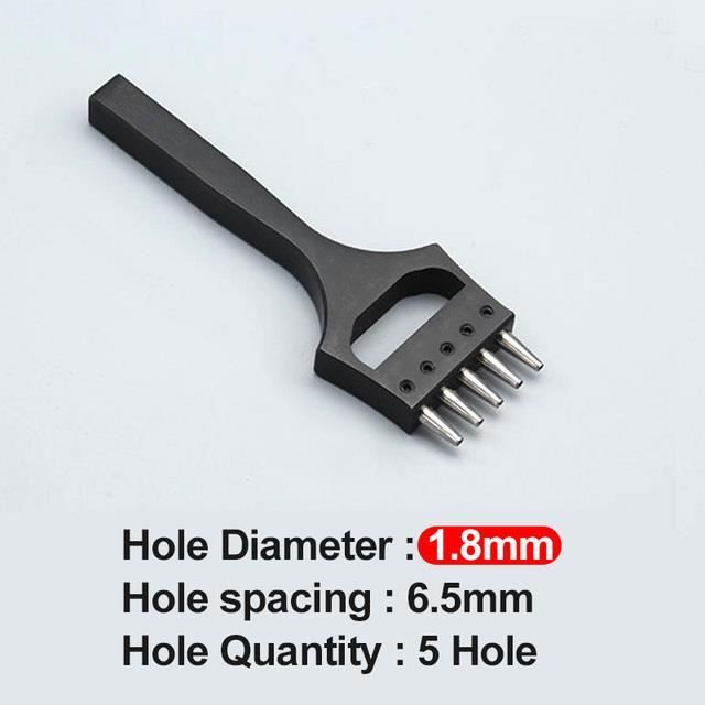 POINCON,1.8mm Punching--Poinçon rond pour le cuir, 1.2mm-1.5mm-1.8mm-2 ...