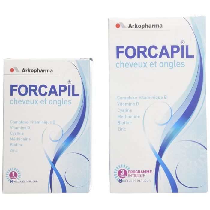 Complément alimentaire - Forcapil - 240 Gélules - Beauté des Cheveux ...