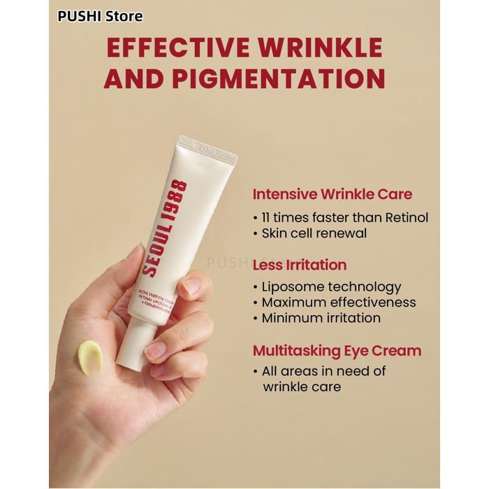 PUSHI Store Seoul 1988 Eye Cream Retinal Liposome 4% Fermented Beans ...