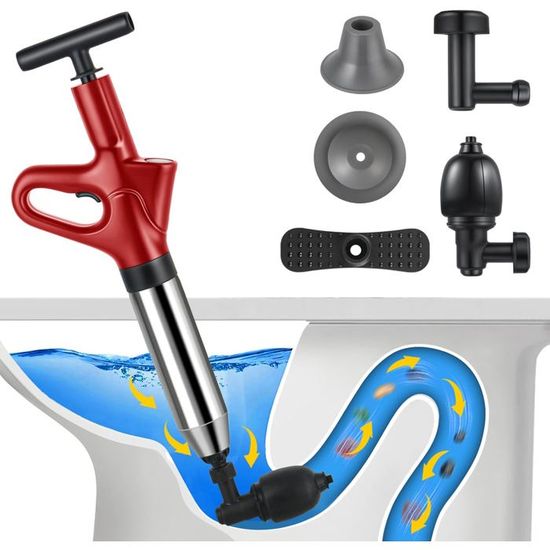 Deboucheur WC Puissant, Deboucheur Toilette Avec BaromèTre, Pompe ...