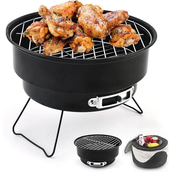 Seahelms Barbecue Portable Mini Barbecue Pliable Barbecue Charbon avec ...