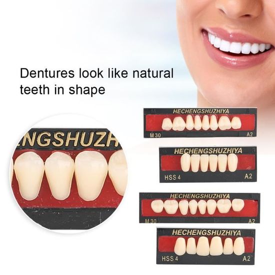 Atyhao dent en résine synthétique Résine Acrylique Fausses Dents ...