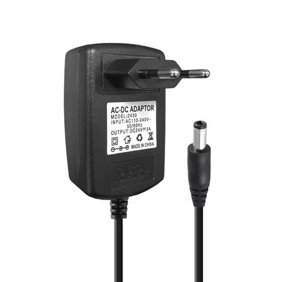 24V 3A Adaptateur Secteur Chargeur 72W Universel Aliment 220V AC DC ...