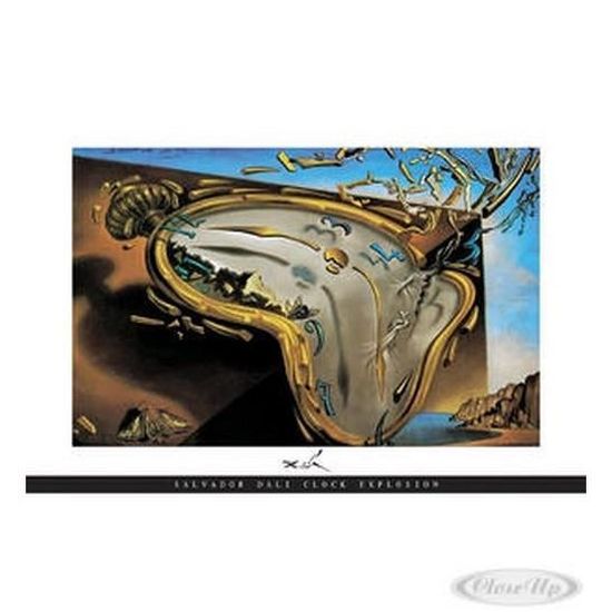 Salvador DALI - CLOCK EXPLOSION - 61x91,5cm - AFFICHE - POSTER ...