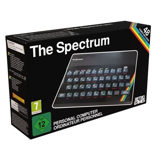 Console de salon - The Spectrum - Rétrogaming - Couleurs arc-en-ciel ...