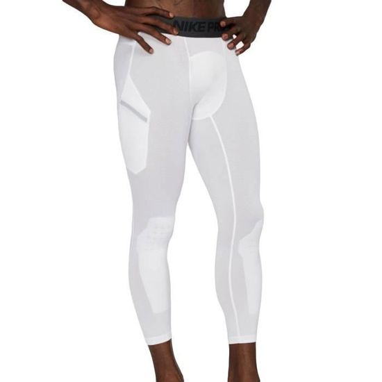 Collant de Compression Blanc Homme Nike Tight Blanc - Cdiscount Prêt-à ...