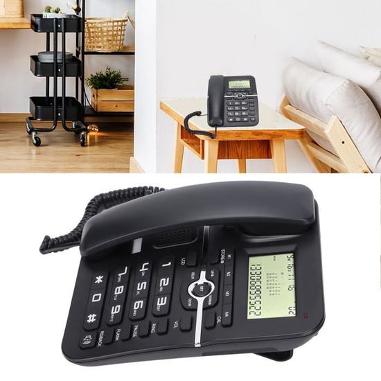 Sonew Téléphone filaire de bureau KXT2028CID - Fonction mémoire ...