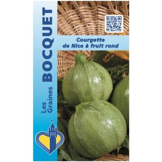 Sachet de graines de Courgette de Nice à fruit rond - 3 g - légume ...