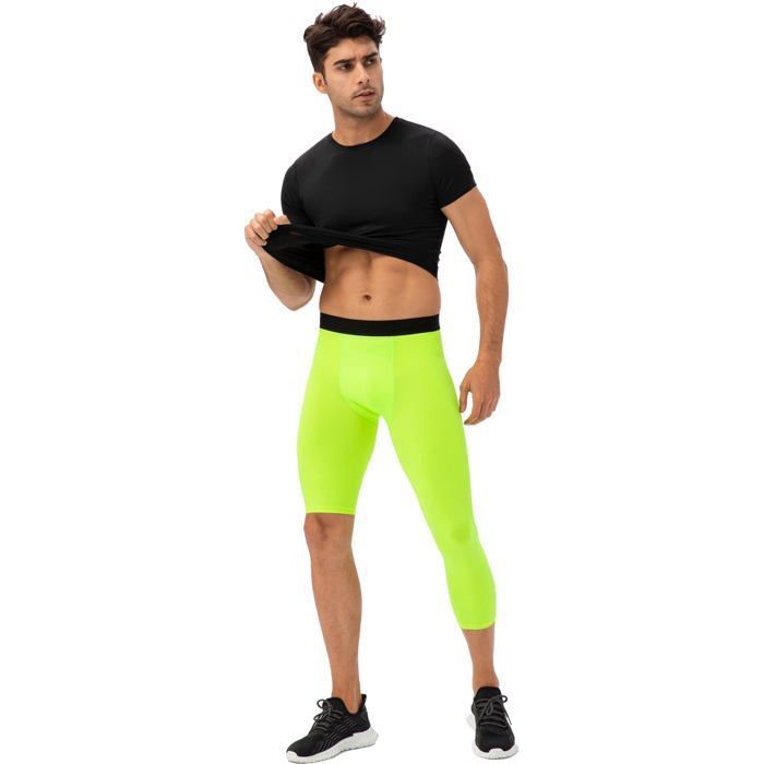 Eulla Leggings, Leggings Sculptants pour des Hommes, Verde Fluorescente, - Cdiscount Sport