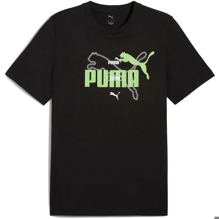 T-shirt Puma Ess Logo Lab Summer Tee, Noir, Homme Noir - Cdiscount Prêt ...