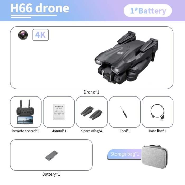 4K-Simple C-Noir-1B-Mini importateur professionnel AGCE H66 PRO, caméra ...