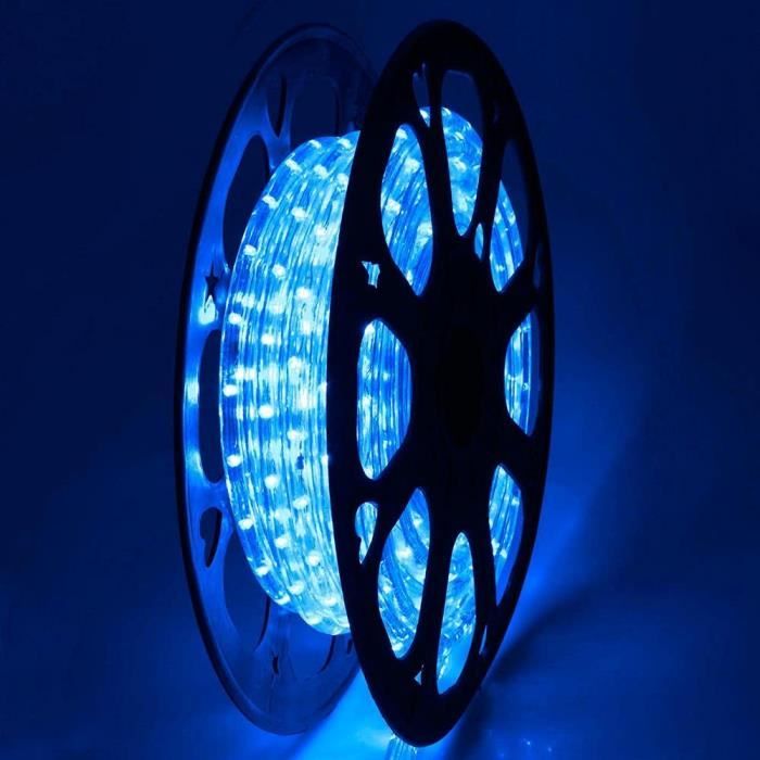 Hengda 40M Tube lumineux extérieur, tuyau LED bleu extérieur tuyau d ...