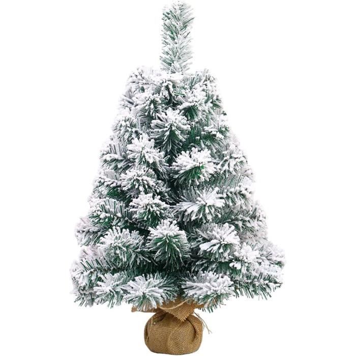 Mini Sapin De Noël Artificiel De 60 Cm, Mini Sapin De Noël Floqué De ...
