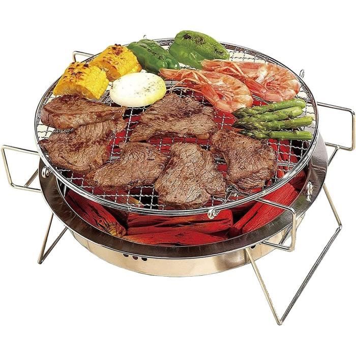 Barbecue Rond Au Charbon De Bois Avec Sac Portable, Poêle À Barbecue ...