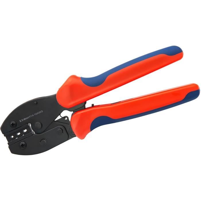 Track Pince à sertir pour câble solaire PVT4L, convient pour câbles de 2,5 mm², 4 mm², 6 mm², 14 ...