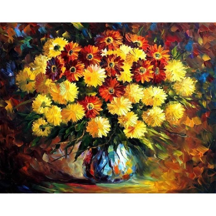 5D Diamond Painting Strass Complet Fleur, Broderie Diamant Peinture ...