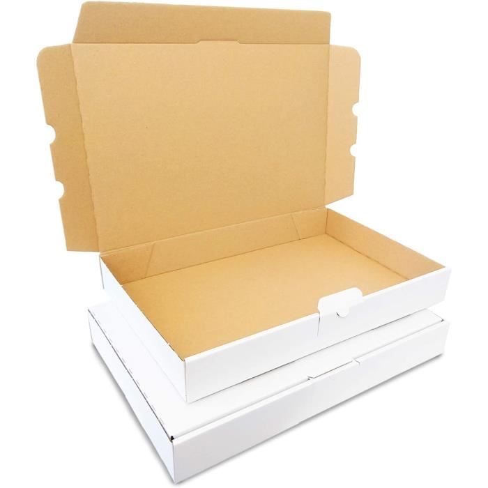 Verpacking MB-5 Maxibrief Lot de 10 cartons format A4 Blanc 350 x 250 x ...