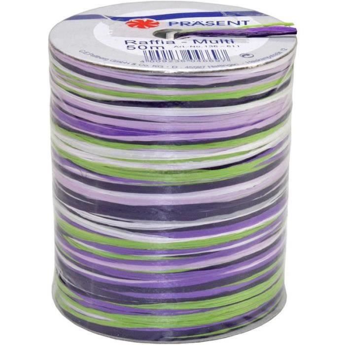 CE Pattberg Raffia Rubans en Raphia de Viscose Multicolores Bobine de ...