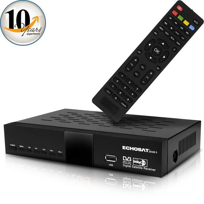Récepteurs - Echosat 20500 Hd Démodulateur Chaines Fta Dvb-s2 Hdmi Usb ...