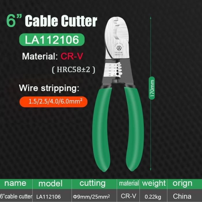 Pince outil - LA112106 - Multifonction - Vert - 6inch - Cdiscount Bricolage