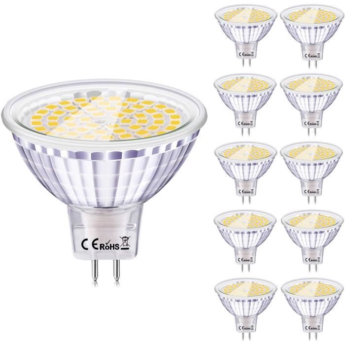 Gu5 3 Led 12v 6w Ampoule Led Mr16 Blanc Froid Equivalent à 50w Ampoule