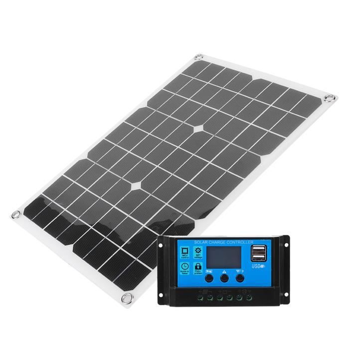 EJ.life Module de cellule solaire 25W 18V Panneau solaire monocristallin 12V / 5V double USB ...