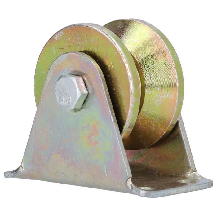 EJ.life Roue de rail de câble métallique Roulette robuste à rainures ...