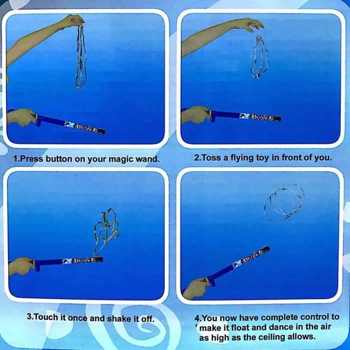 Fafeicy Kit scientifique de statique électrique Fun Fly Stick statique ...