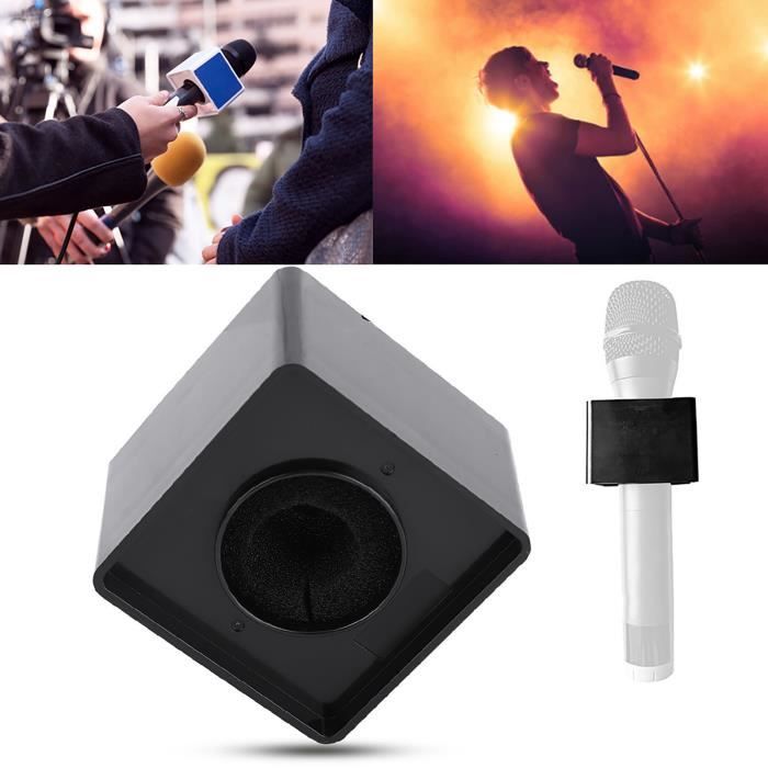 HURRISE Microphone Square Station Compact Portable Noir ABS 41mm ...