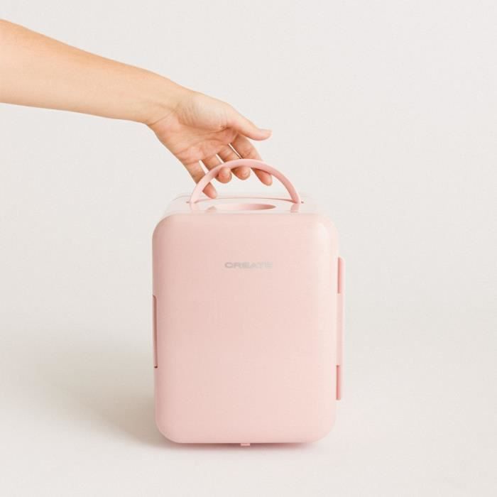 Mini-réfrigérateur - Create - 4L - Froid et chaud - Design rétro - Rose ...