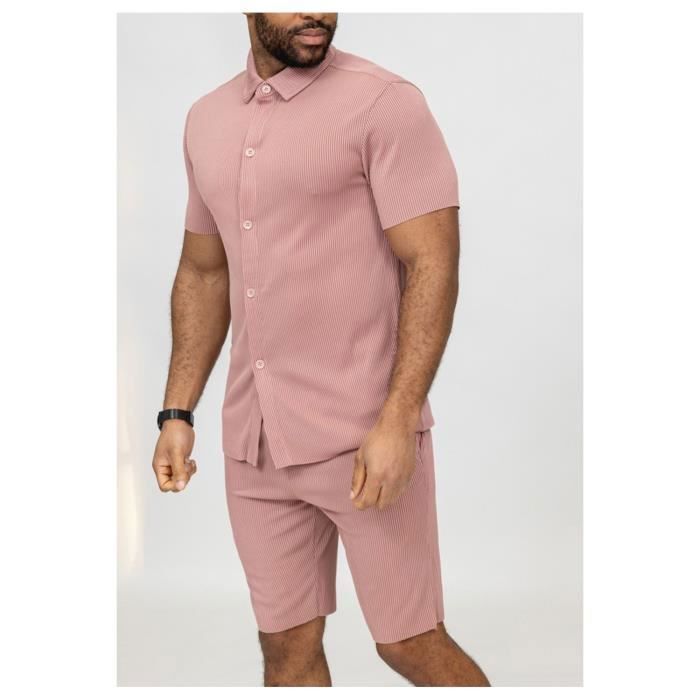 Ensemble Short, Chemise Rose Homme - Marque - Modèle - Couleur Rose ...