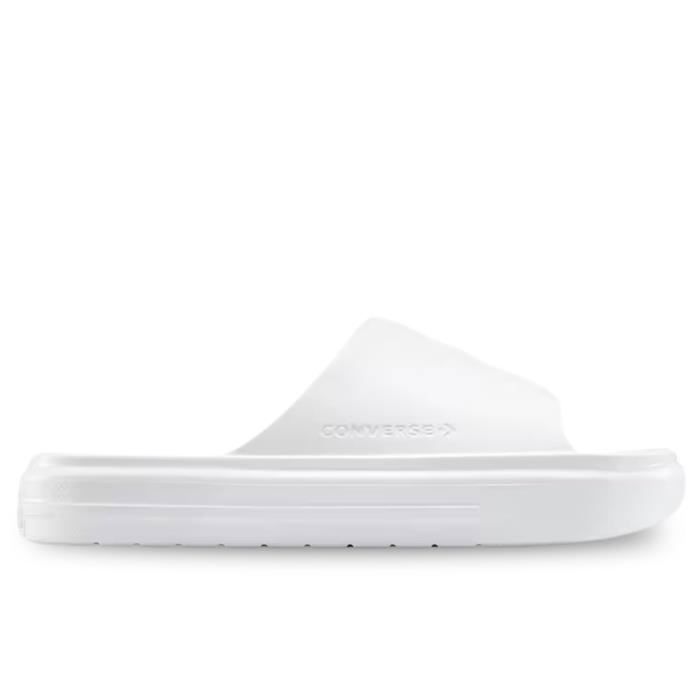 Converse Essential Slide Claquette pour Femme Blanc A12173C Blanc - Cdiscount Chaussures