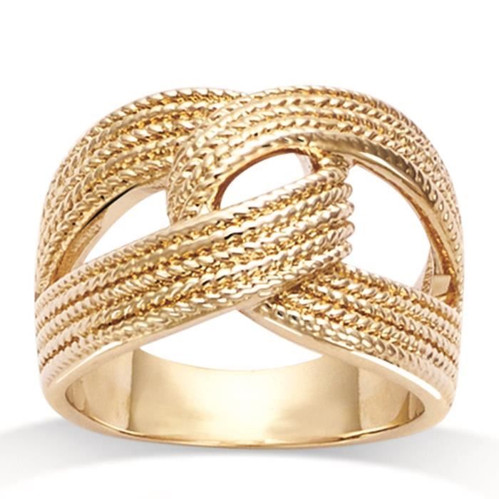 Bague Plaqué Or 'Cléopatra' doré - 15 mm - LES TRESORS DE LILY - Jaune ...